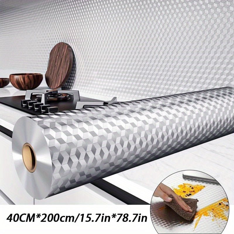 1 Roll Self-Adhesive Removable Kitchen Sticker for Countertops and Cab