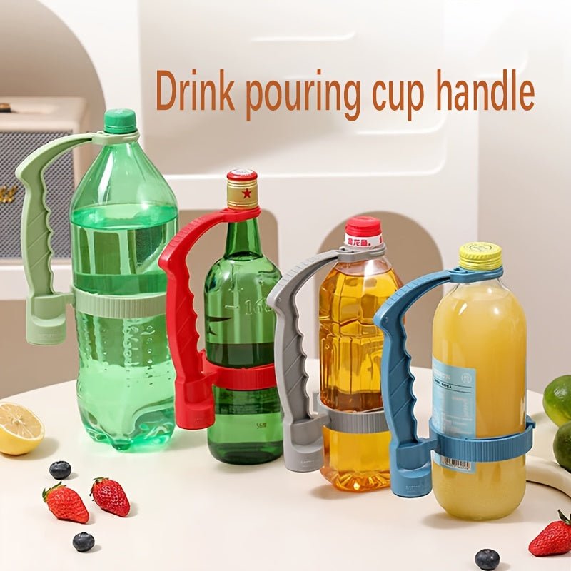 Adjustable Drink Pouring Cup Handle with Built-In Bottle Opener